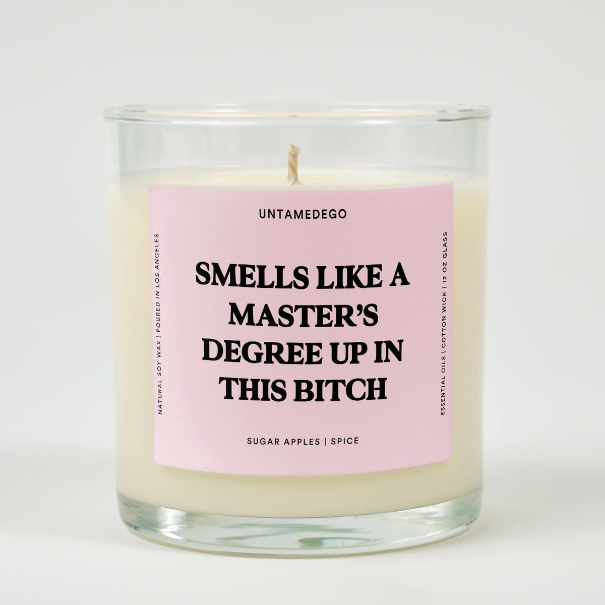 Smells Like A Master's Degree Up In This Bitch Graduation Glass Candle ...