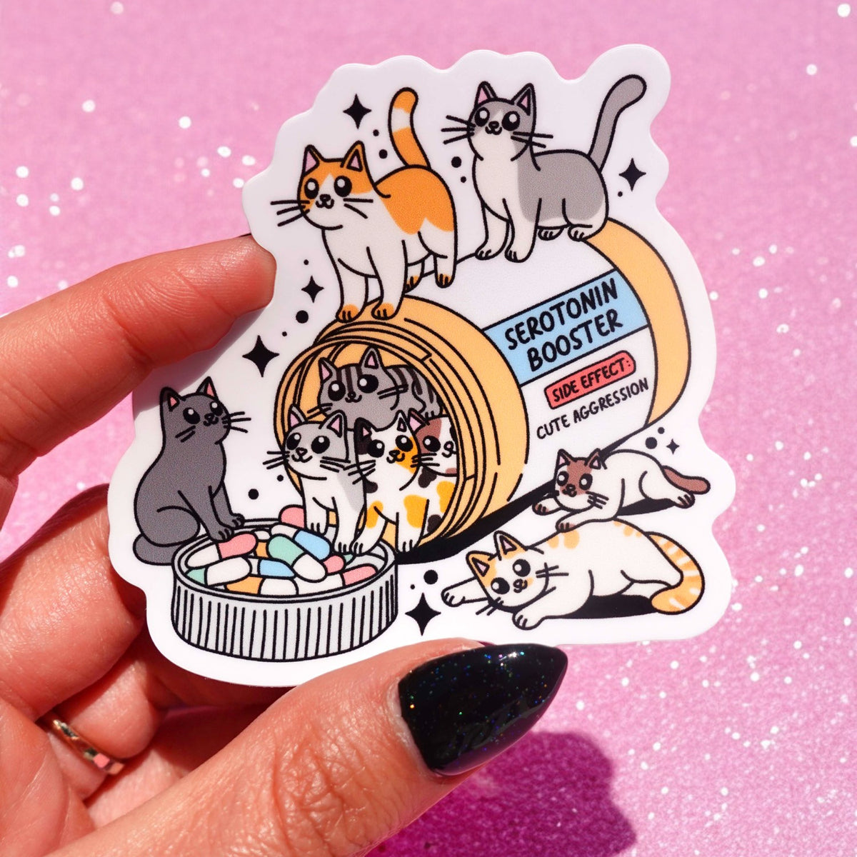 Cats Serotonin Booster Sticker – UntamedEgo LLC.