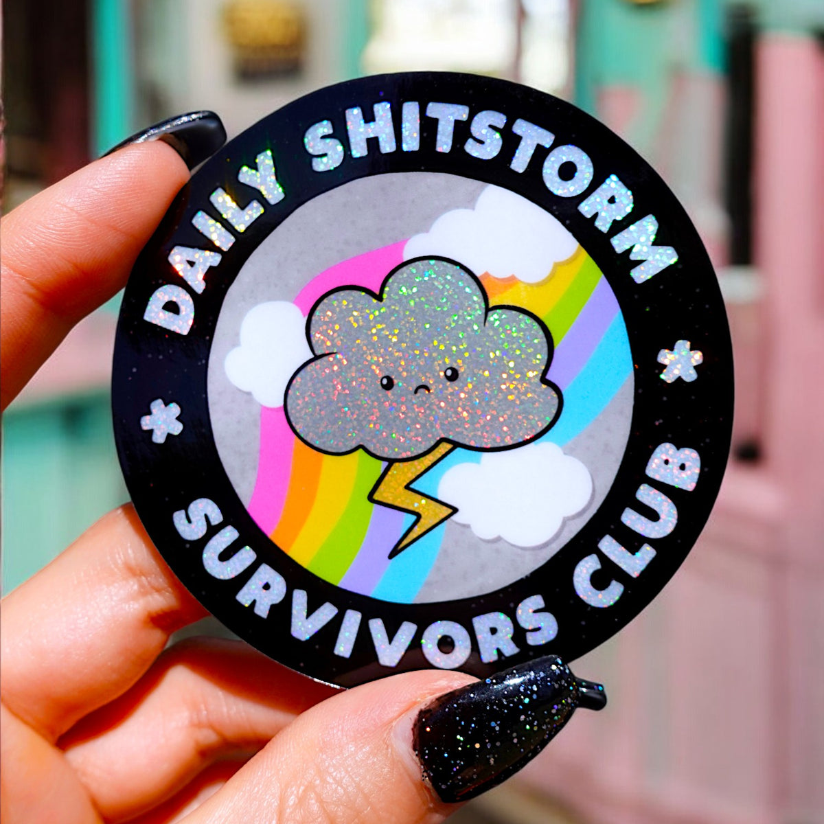 Daily Shitstorm Survivors Club Sticker – UntamedEgo LLC.